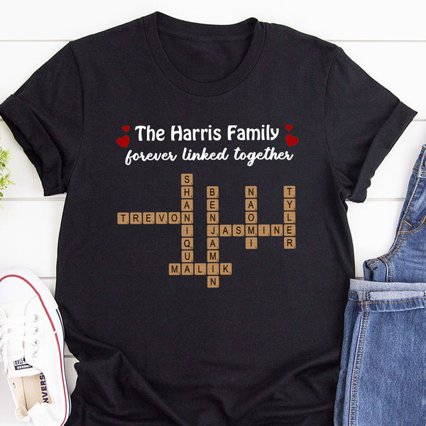 Family Forever Linked Together - Personalized 2D Unisex T-shirt – Sistabag