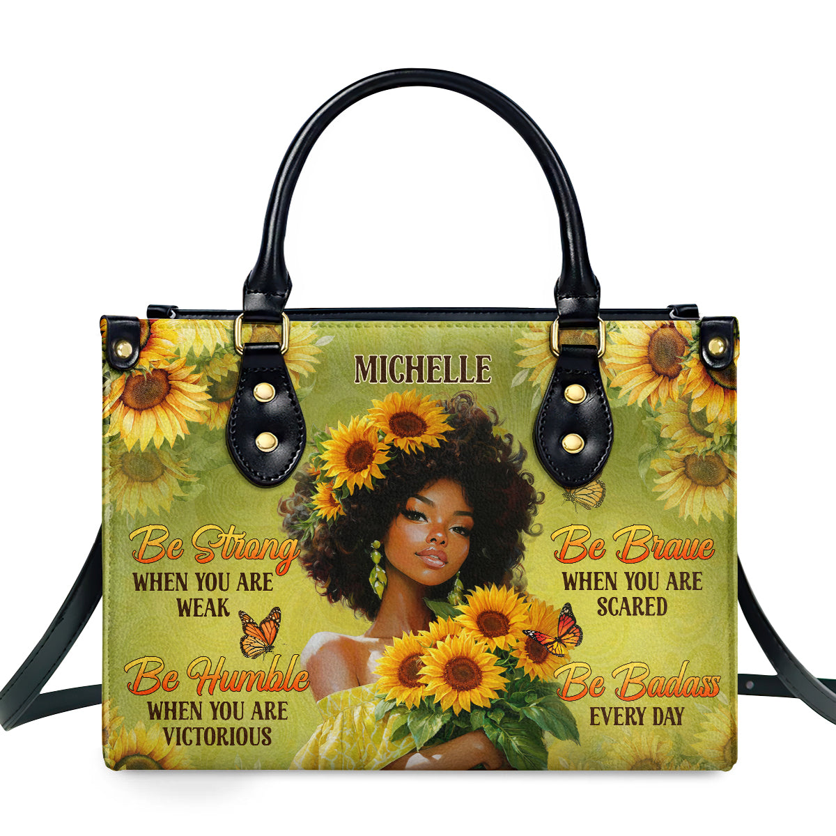 Be Badass Every Day - Personalized Leather Handbag – Sistabag