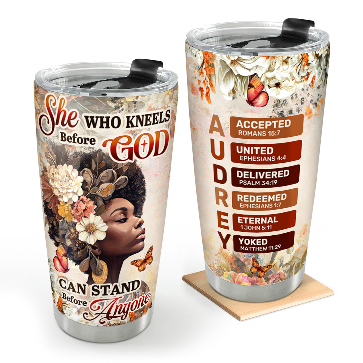 She Who Kneels Before God Can Stand Before Anyone - Personalized Stain ...